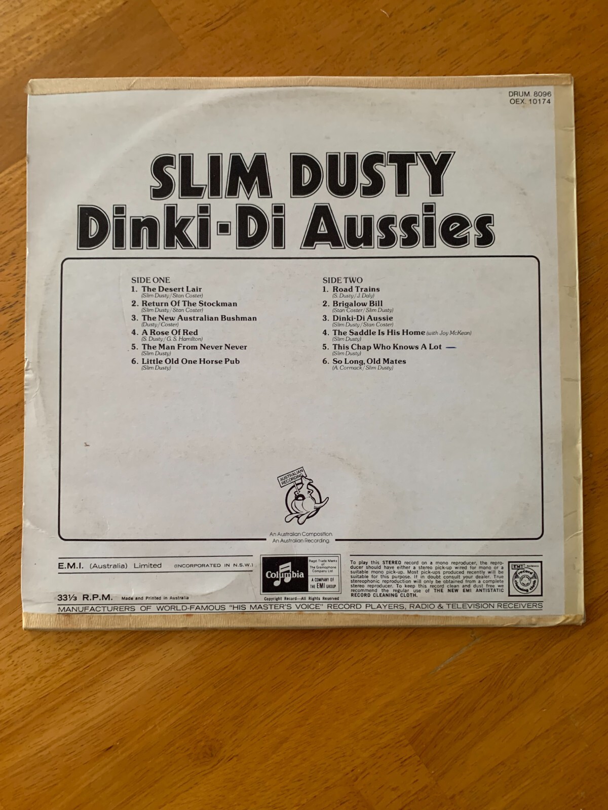 SLIM DUSTY DINKY DI AUSSIES Vinyl LP. | eBay Australia