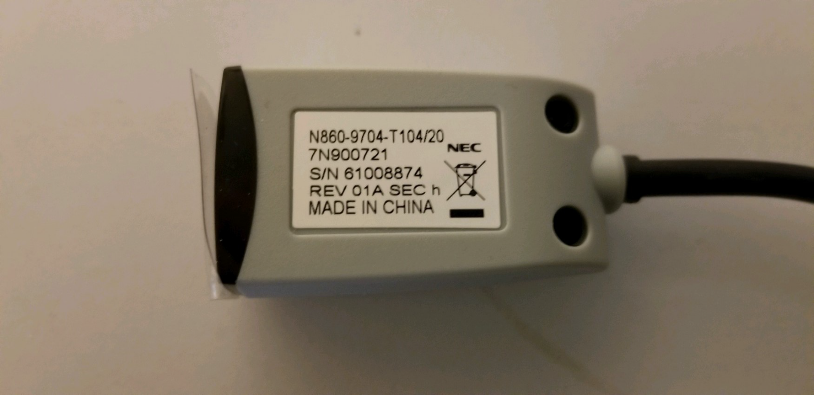 NEC Wireless USB Projector Remote Receiver 7N900721 PN N860-9704-T104 ...