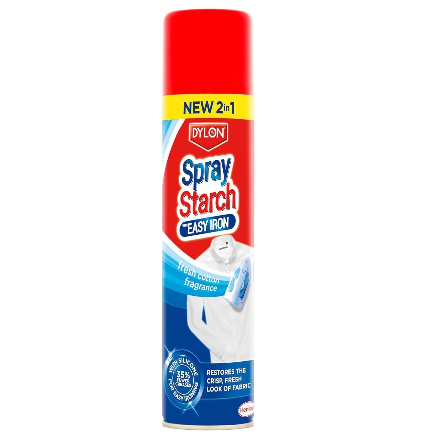 Dylon 2-in-1 Starch Spray With Easy Iron,Ironing Aid Fabric Remove ...