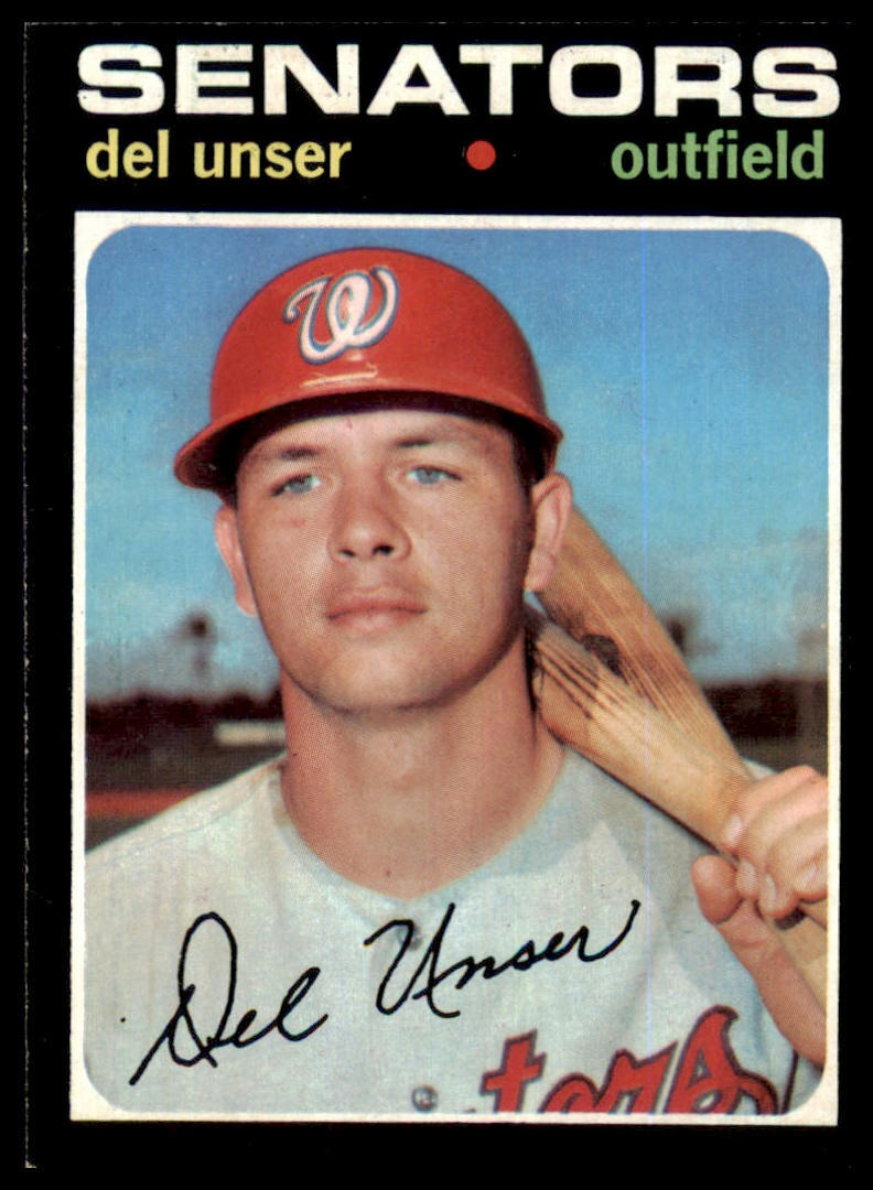 1971 Topps Del Unser #33 ExMint-NrMint | eBay