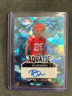 2025 Leaf Optichrome Aquatic BO JACKSON #1/1 Bookend Auto Ohio State ...