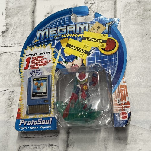 Megaman NT Warrior Figures ProtoSoul 2" Mega Man Figure with BattleChip ...