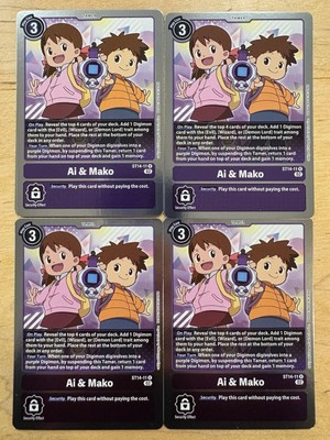 Ai and Mako ST14-11 Digimon CCG Play Set (read description) | eBay