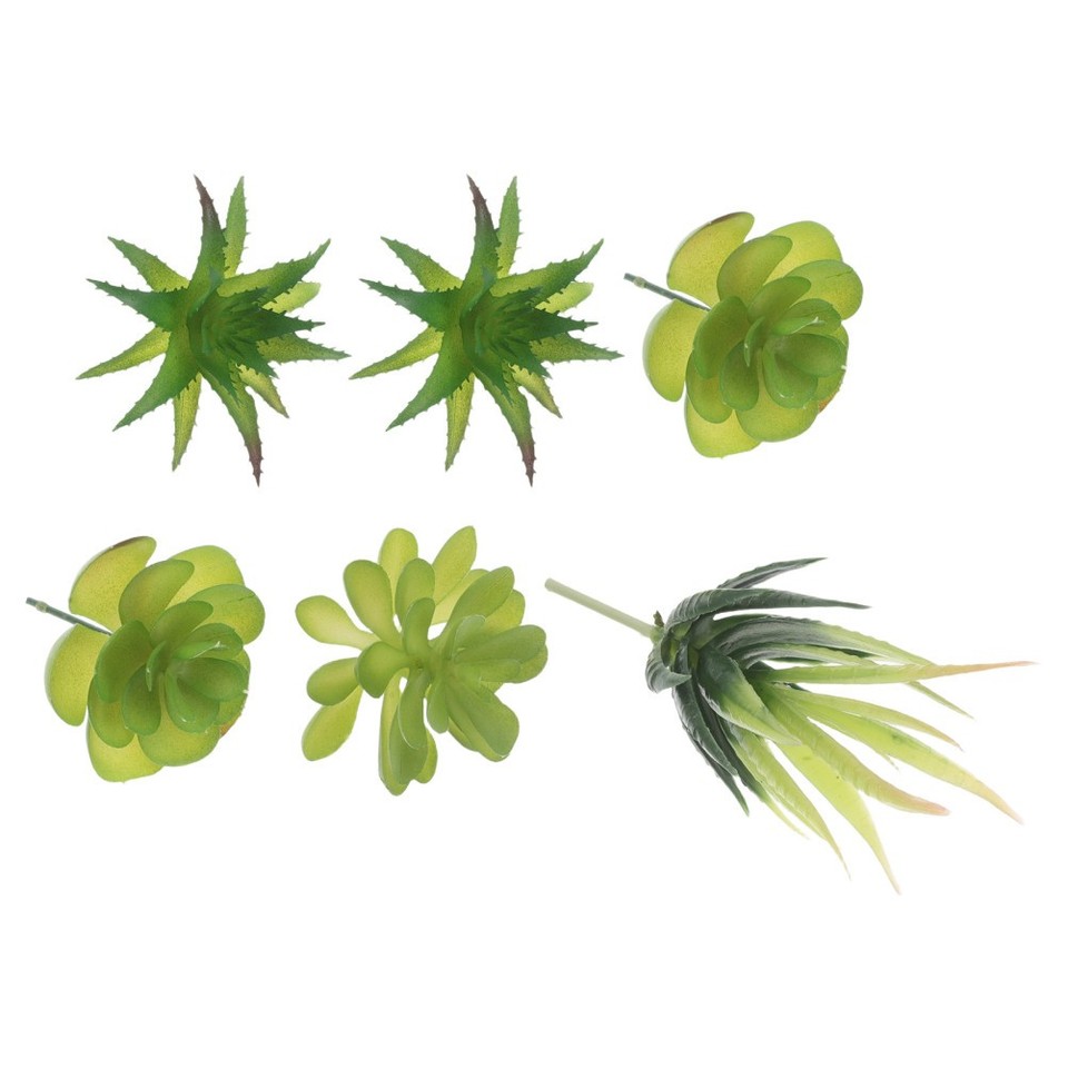 6 Pcs Faux Small Plants Mini Fake Succulent Cute Succulents Artificial ...
