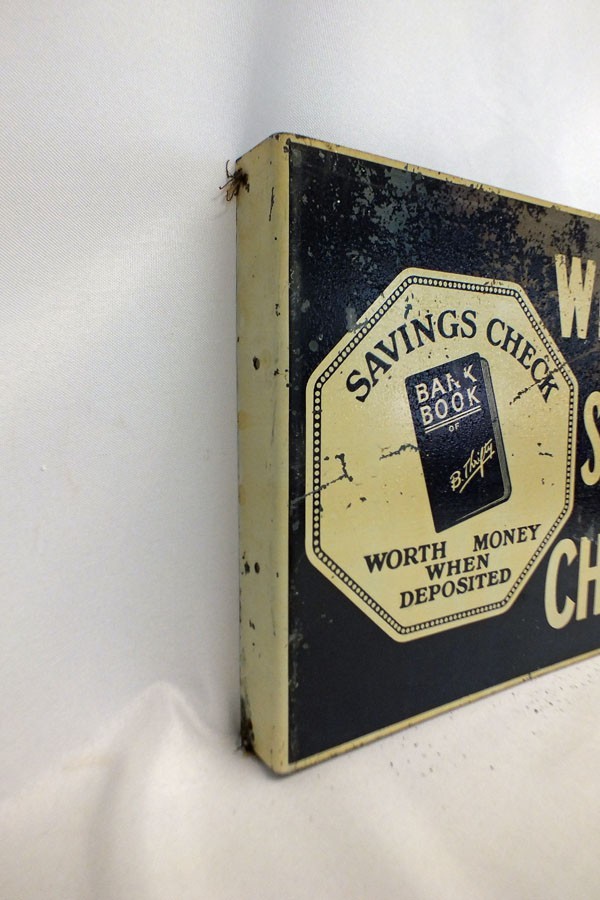 Vtg 1920s 1930s Bank Book Flange Sign Advertising Savings Checking ...