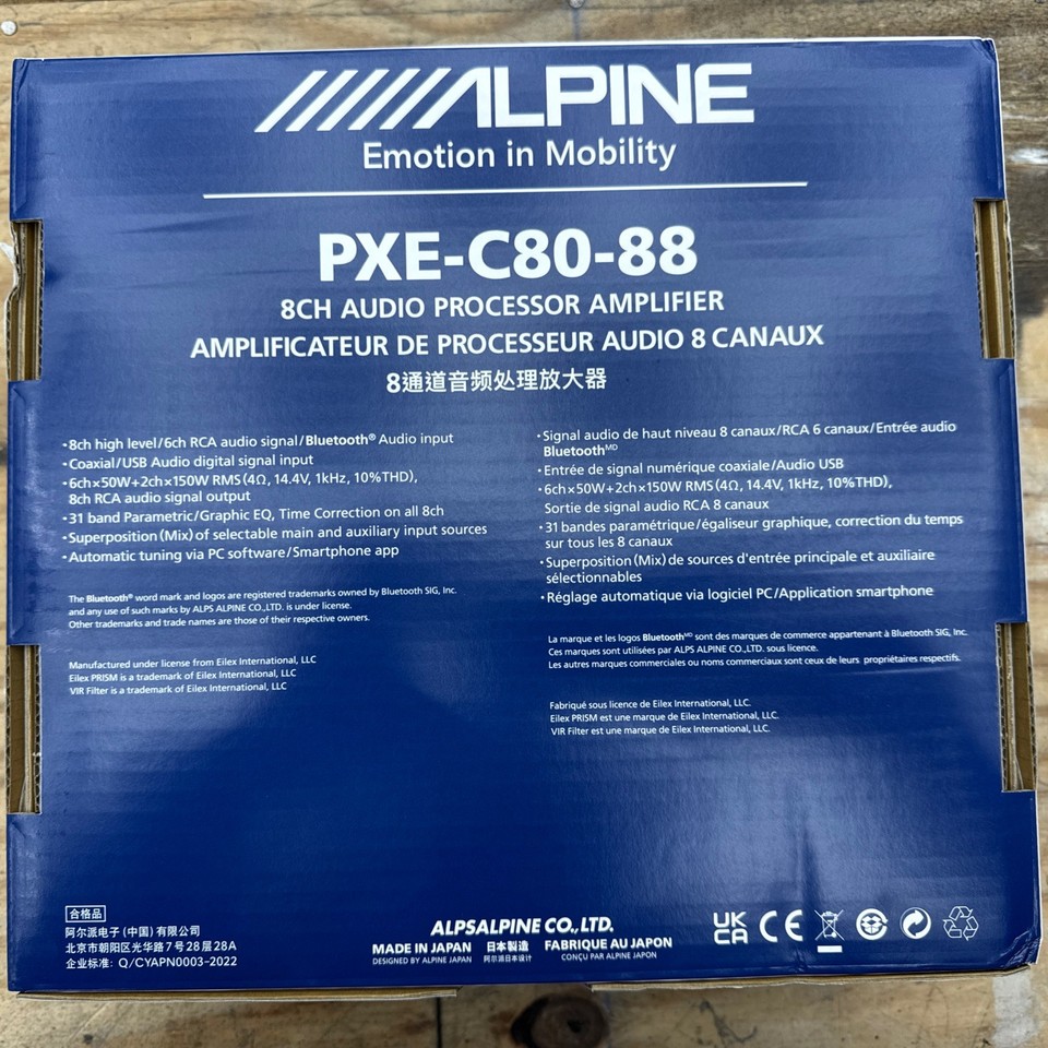 Alpine OPTIM 8 8 Channel Sound Processor and Amplifier with Automatic ...