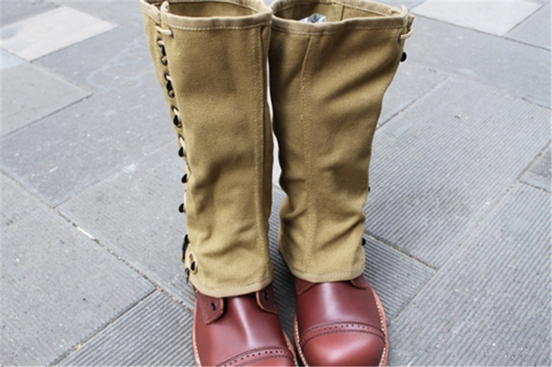 WWII WW2 US Army Canvas Leg Wrappings Leggings Gaiters Cosplay Gift Toy ...