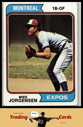 1974 Topps #549 Mike Jorgensen Montreal Expos Baseball Card VG | eBay
