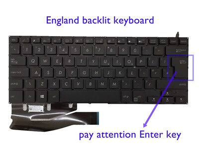 UK Backlit keyboard for ASUS TP410U TP410UA TP410UF TP410UR TP410URR ...