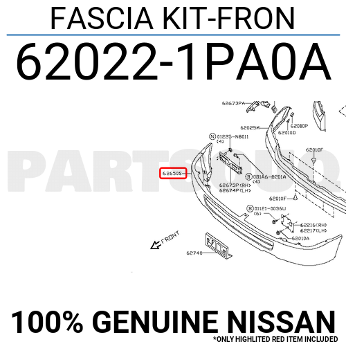 620221PA0A Genuine Nissan FASCIA KIT-FRON 62022-1PA0A | eBay