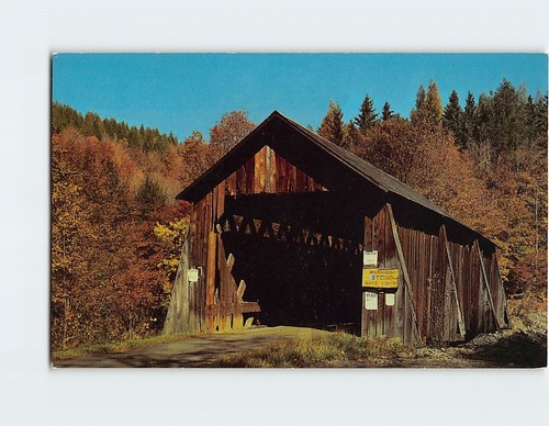 Postcard Millbrook Covered Bridge Dry Brook Ulster County New York USA ...