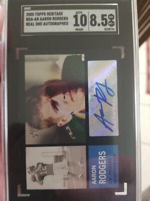 2005 Topps Heritage - Real One Autographs #ROA-AR Aaron Rodgers (AU, RC ...