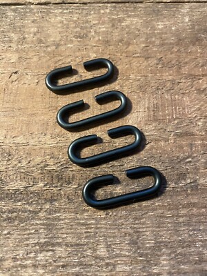 4 Pack Of Black Leather Rifle Slings Sliders Swivel Sling Repair Kit ...