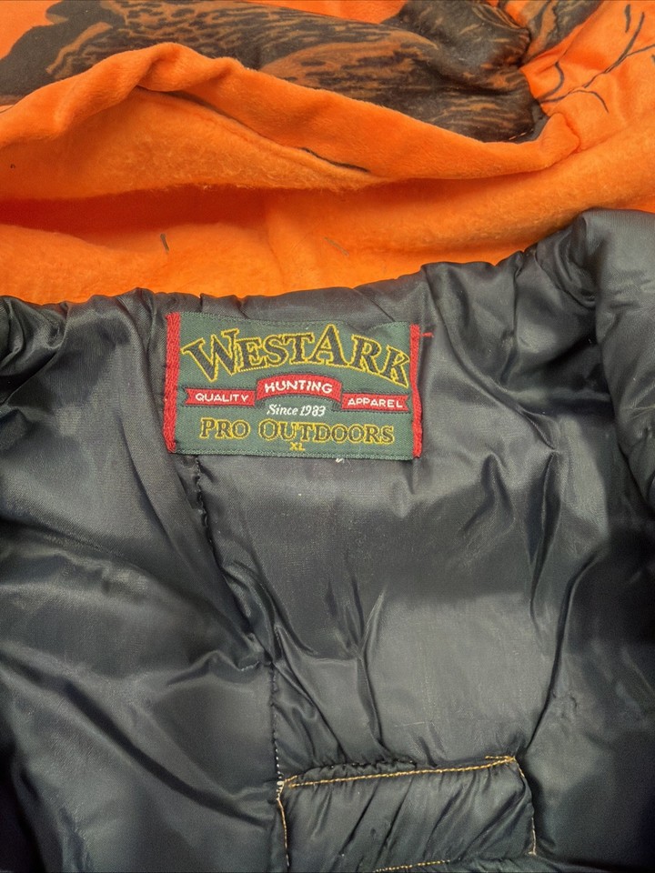 Westark Pro Men’s XL Hunting Jacket Blaze Orange Camo Hooded Insulated ...