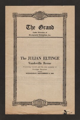 Female Impersonator "JULIAN ELTINGE REVUE" Designs by ERTE 1919 Tryout ...