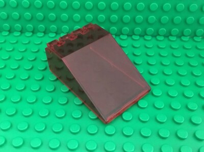 LEGO Trans Red Windscreen Windshield Canopy 6x4x2 6949 with Hinge ...