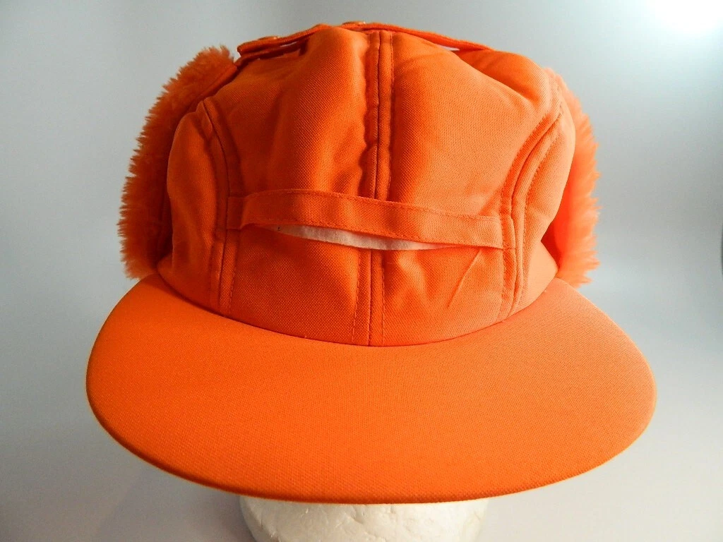 Blaze Orange Cap With Ear Flaps