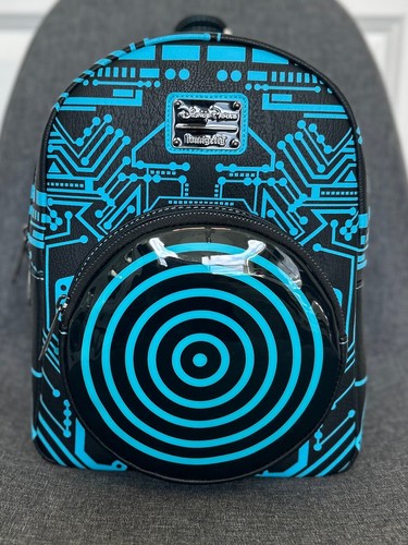 Disney Parks Tron 40th Anniversary Loungefly Mini Backpack D23 Lights ...