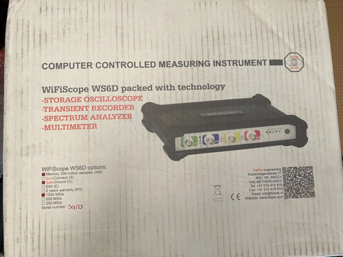TiePie WiFiScope WS6D Oscilloscope / Spectrum Analyzer NEXT DAY | eBay