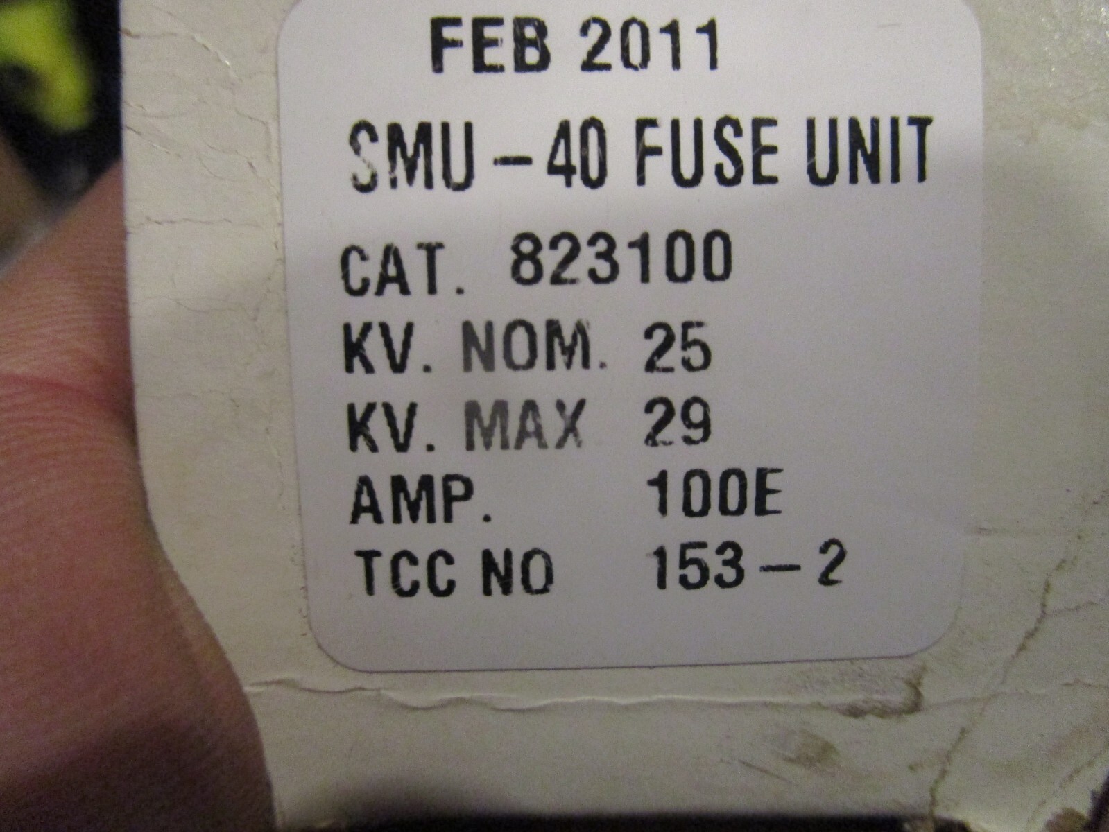 S&C SMU-40 POWER FUSE UNIT, 25.000 AMP, R0320 | eBay