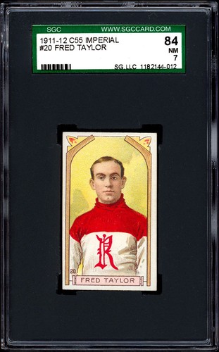 1911-12 C55 Imperial Tobacco #20 Fred "Cyclone" Taylor SGC 7 Near Mint ...