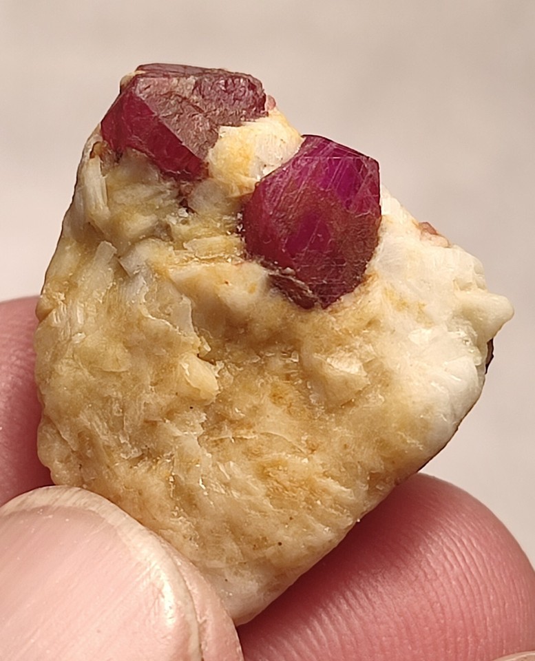 8.80 grams red color nice ruby on marble matrix-Jagdalak Afghanistan ...