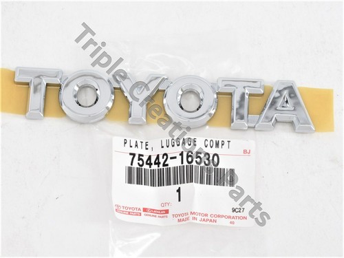 Genuine Toyota 75442-16530 "Toyota" Trunk Emblem Badge Nameplate ...