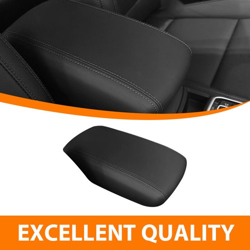 Black Real Leather Center Console Armrest Cover for 2006-2015 Lexus ...