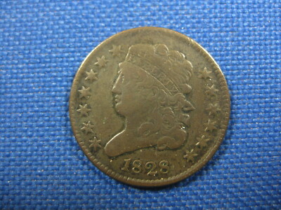 1828 Classic Head Copper Half Cent Coin | eBay