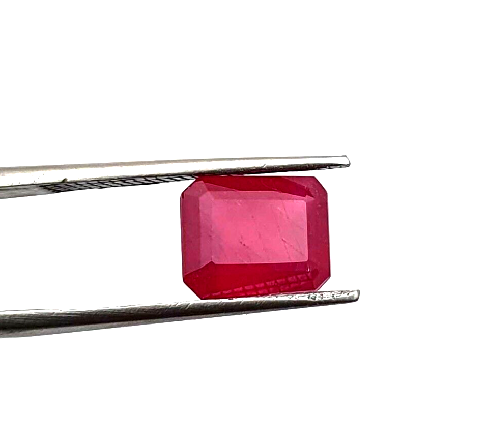 Natural Ruby Octagon Cut Loose Gemstone 8x10 MM 4.60 CT | eBay