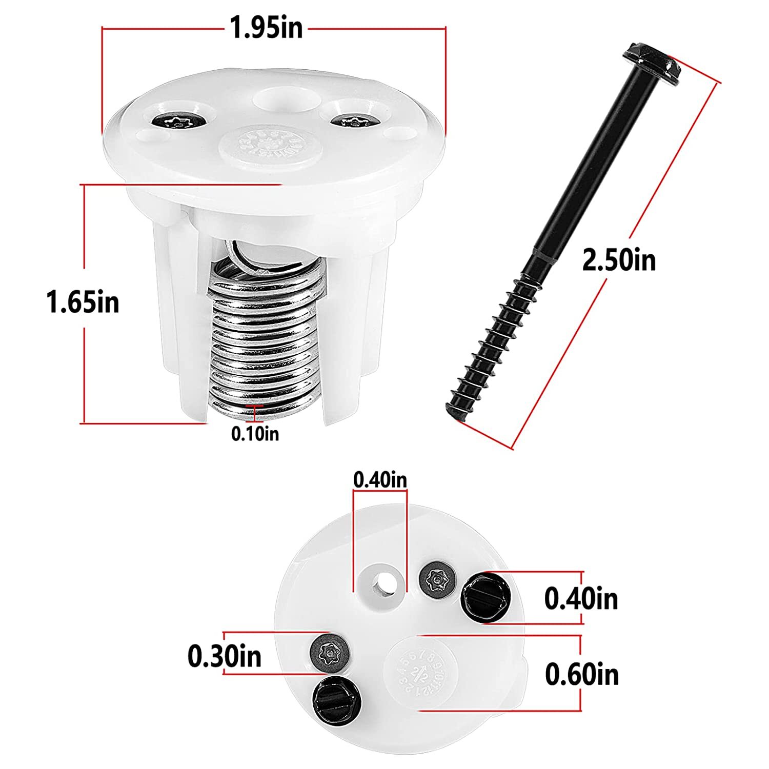 For Dometic 385236096 Toilet Spring Cartridge for Traveler & Vacuflush ...