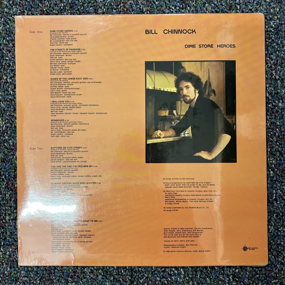 BILL CHINNOCK: dime store heroes NORTH COUNTRY 12" LP 33 RPM | eBay