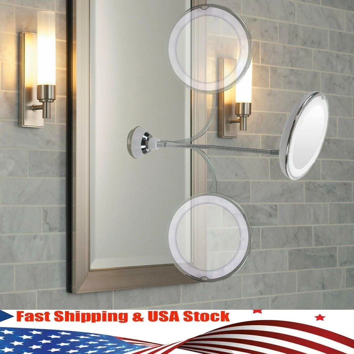 Gooseneck Suction Cup Mirror