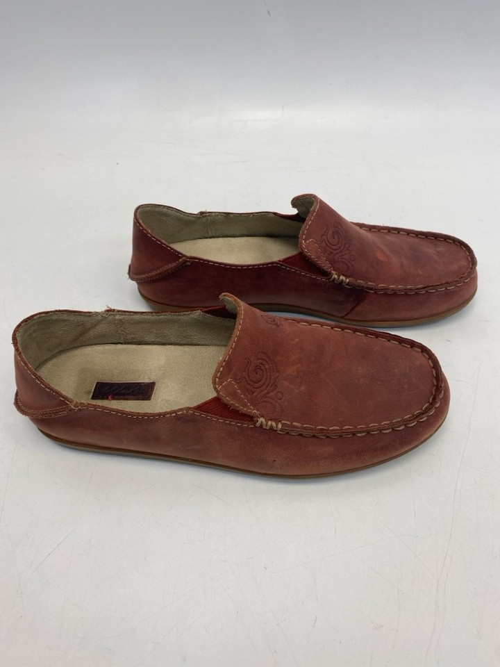 OluKai Size 6 Dark Rust Leather Flats | eBay UK