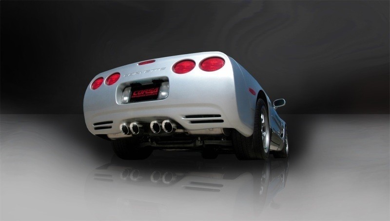 Corsa Sport 2.5" Cat-Back 3.5" Twin Tips 1997-2004 Corvette C5 5.7L ...