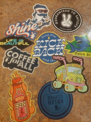 Dutch Bros Stickers Lot of 10 Stickers New Free Shipping | eBay