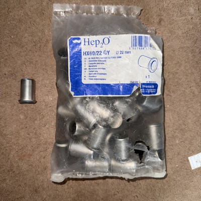 HEP2O 22mm pipe sleeves 47 liners 22mm metal pipe inserts | eBay UK