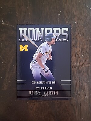 2015 Panini Collegiate Michigan Barry Larkin Honors Insert #BL-MI | eBay