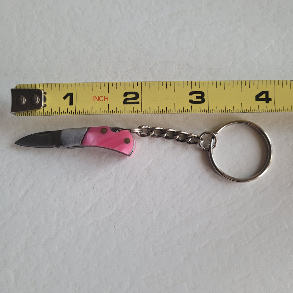 PINK World's Smallest Working Pocket Knife Tiny Miniature REAL Blade ...