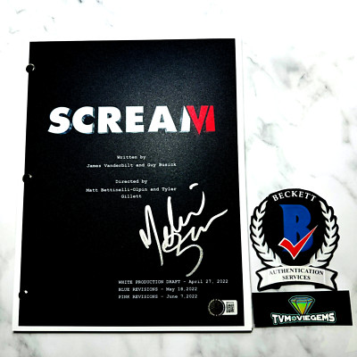 MELISSA BARRERA SIGNED SCREAM VI 6 MOVIE SCRIPT SCREENPLAY w/ BECKETT ...
