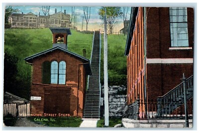 1936 Washington Street Steps Exterior Stairs Building Galena Illinois ...