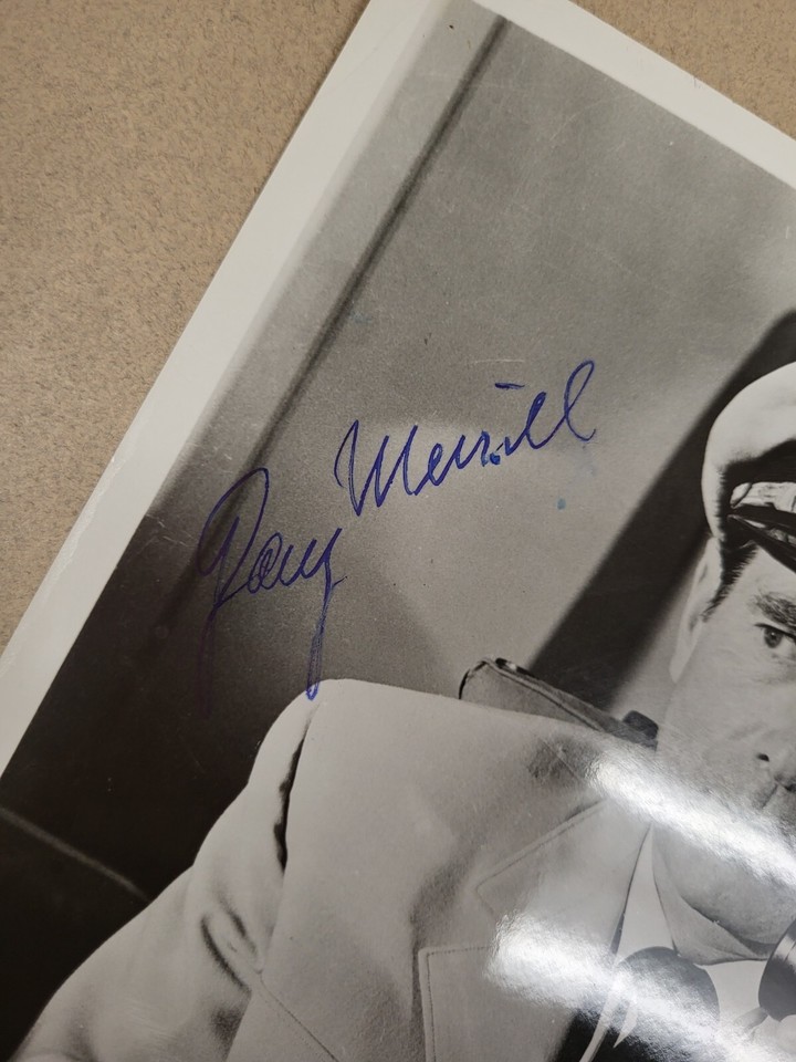 Gary Merrill American Film Actor Signed B&W Photo Of Movie Crash ...
