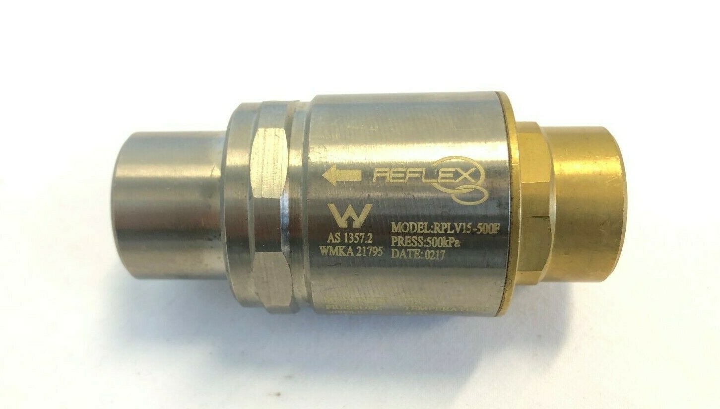 Reflex RPLV15-500F 500kPa Pressure Limiting Valve 15mm 1/2" Female Reg ...