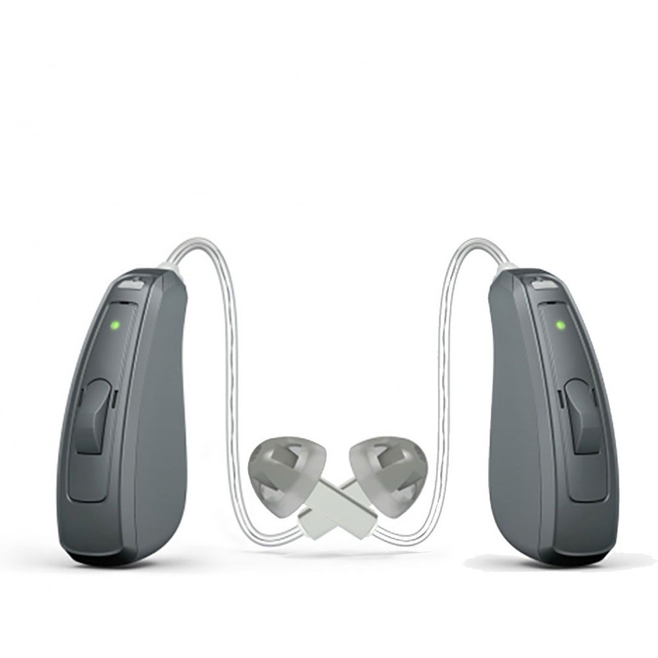 ReSound LiNX Quattro™ 9 Hearing Aid in anthracit with ReSound Quattro ...