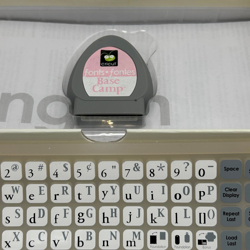 Cricut Font Cartridge "Base Camp" Provo Craft for Paper Crafting ...