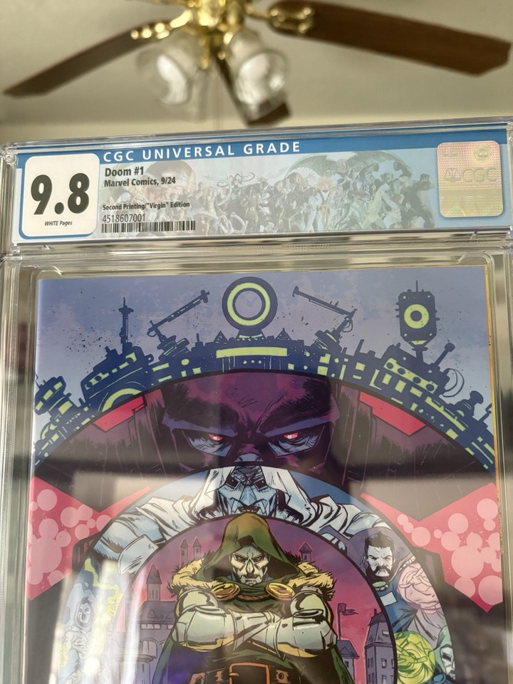 Doom #1 2024 Second Printing 1:25 CGC 9.8 Custom Alex Ross Villains ...