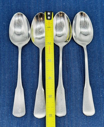 Oneida Colonial Boston Minute Man Stainless Teaspoon 6 inch Lot of 4 | eBay