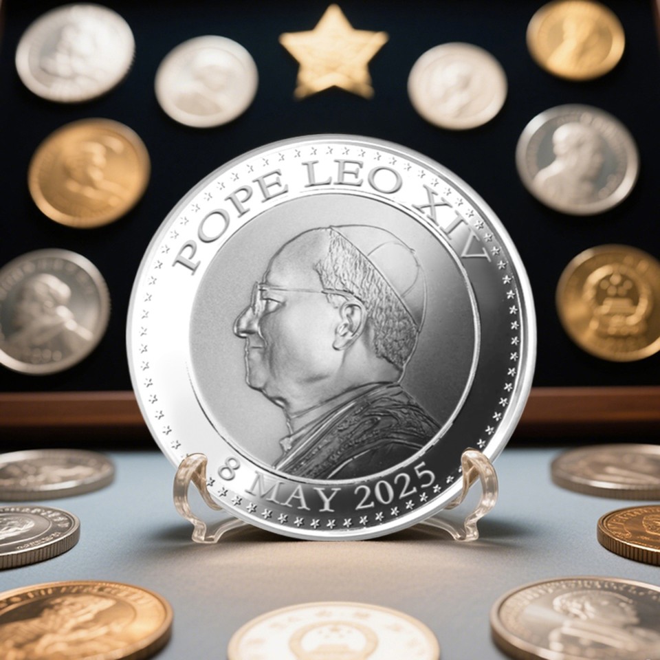 2025 1 Troy oz Pope Leo XIV Commemorative .999 Fine Silver Round | eBay