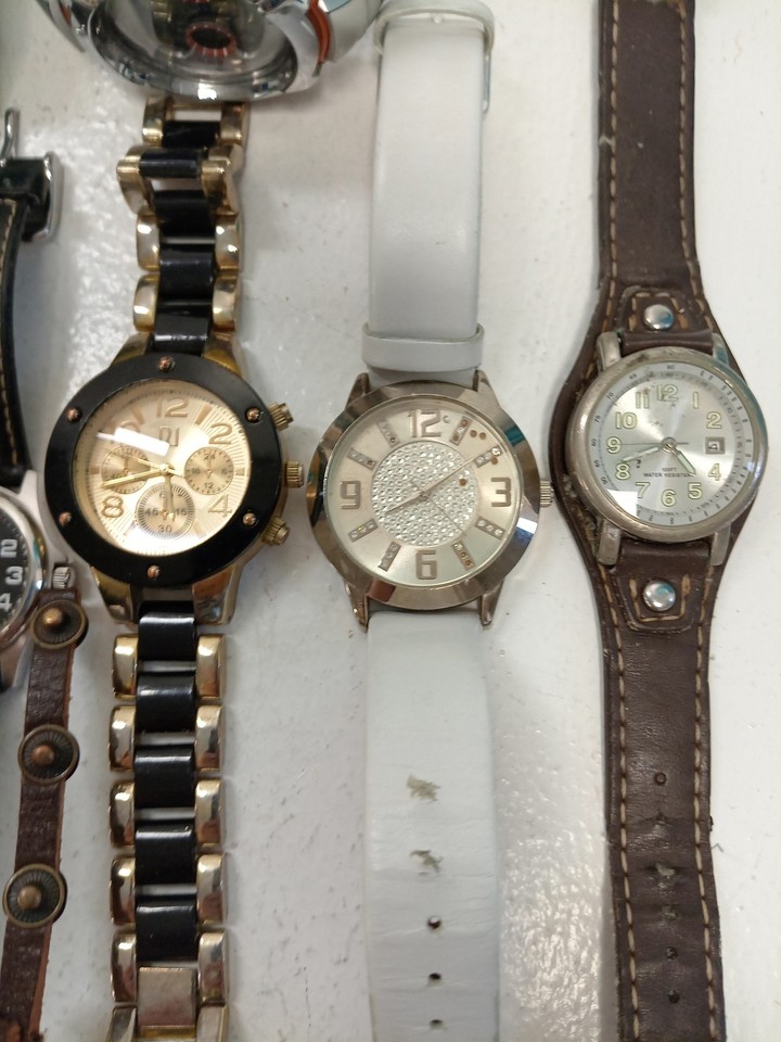 Job Lot of Mixed Analog Quartz Wrist Watches for Parts or Repair ...