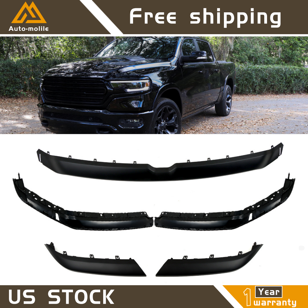 Plastic For Dodge Ram 1500 2019-2022 Front Upper Grille Trim Molding ...